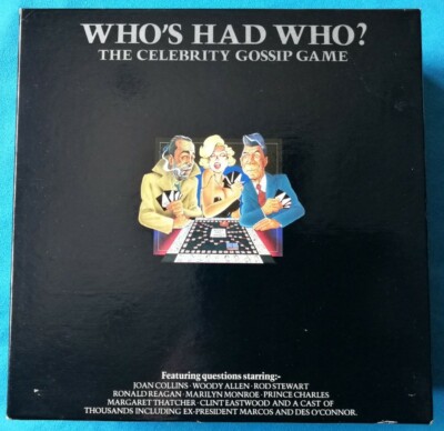 WHO'S HAD WHO? : The Celebrity Gossip Game ~ Board Game Made by ...