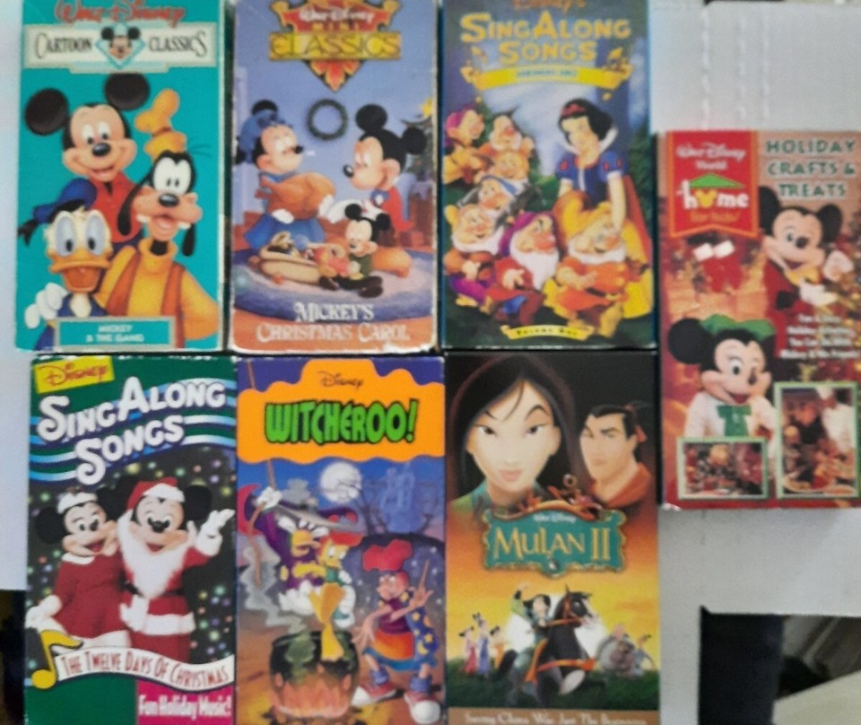 Lot Of 7 Disney VHS Tapes - Mickey Mouse | eBay