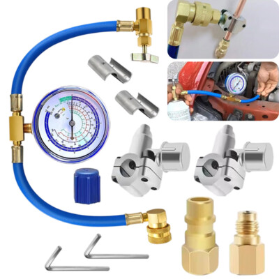 Car AC Aircon R134A Air Conditioning Top Up Topup Refill Recharge Gas ...