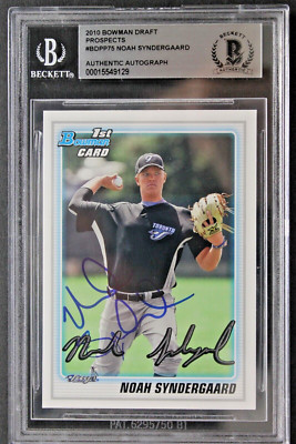 Noah Syndergaard 2010 Bowman Draft Prospects ROOKIE Autographed Signed ...