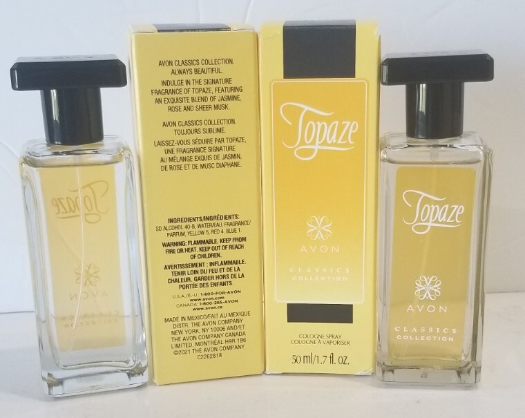 LOT OF 2 AVON TOPAZE COLOGNE SPRAY CLASSICS COLLECTION 1.7 FL OZ NIB ...