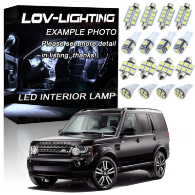 23pcs Interior bulb 6K LED light kit for Land Rover for Discovery 3 LR3 ...