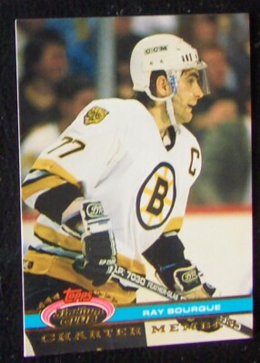 Topps NHL Hockey Card RAY BOURQUE, 1991 NEW condition | eBay