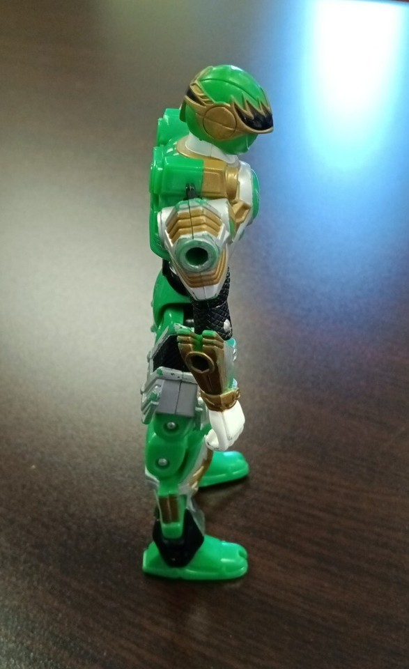 Power Rangers Ninja Storm Green Samurai Turbo Tri-Battlized Figure Used ...