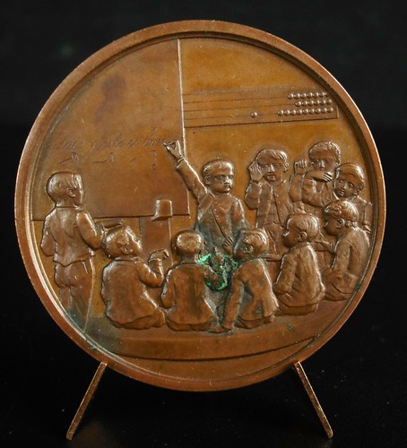 Medal Albert Pig Childrens Deaf and Dumb " Arriérés " Tongue Signs ...