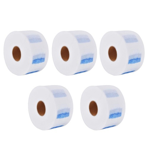 5 Roll Disposable Neck Ruffle Paper Strip Tissue for Barber Barbershop ...