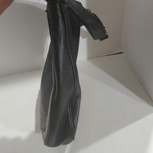 Marc Jacobs Hobo Black Pebbled Leather Over The Shoulder Handbag Purse ...
