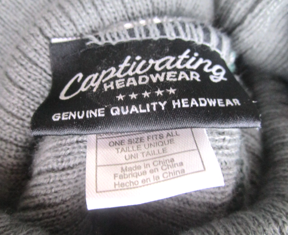 Michigan State Spartans Cuffed Knit Winter Hat Beanie Green Gray Pom ...