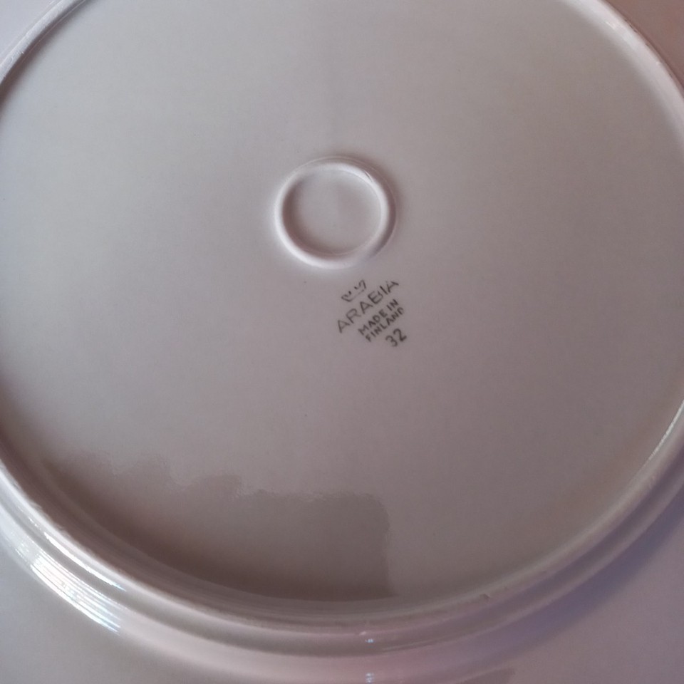 RARE RETRO 1970s 'ARABIA MADE IN FINLAND OLIIVI' , DINNER PLATE | eBay UK