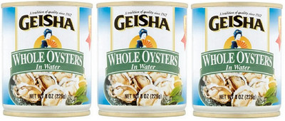 Geisha Whole Oysters in Water 3 Pack | eBay