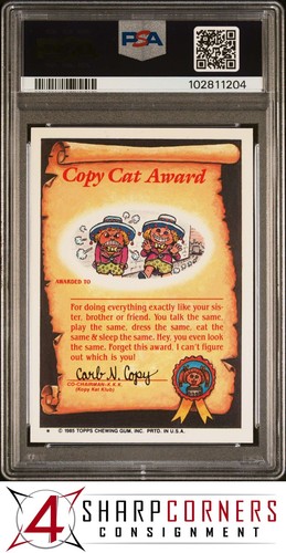 1985 GARBAGE PAIL KIDS STICKERS GLOSSY #64a HOT SCOTT PSA 8 | eBay