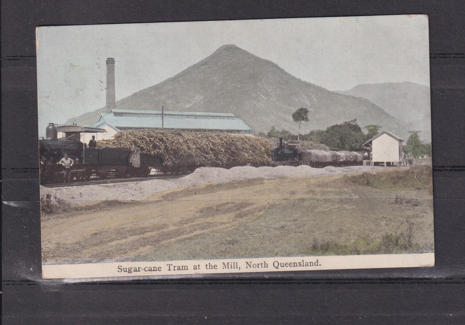 QUEENSLAND, SUGAR CANE TRAM AT THE MILL, NORTH QUEENSLAND, 1908 ppc ...