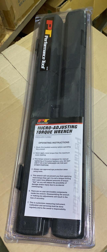 Performance Tool M199 1/2" Inch Drive 250ft/lb Click Torque Wrench | eBay