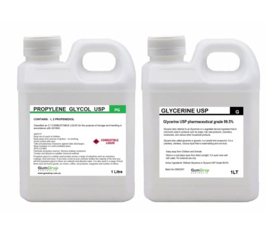 Propylene Glycol USP & Glycerine Refined USP Pharmaceutical Grade 1LT ...
