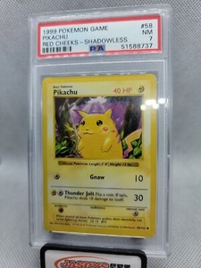 Pikachu 1999 Pokemon Game #58 Shadowless (Red Cheeks) Price Guide ...