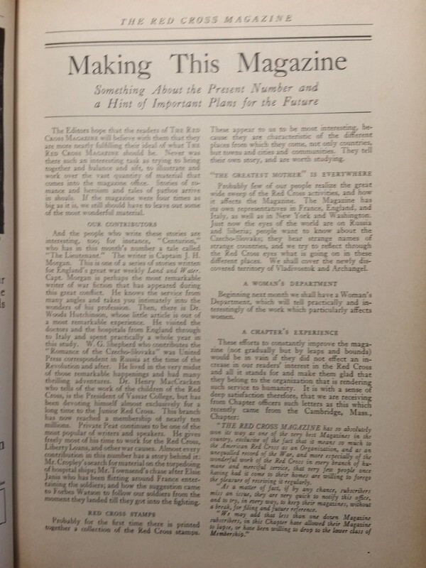 October 1918 The Red Cross Magazine Cover Art by Charles Sarka | eBay