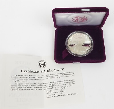 United States Mint Silver American Eagle One Dollar Coin 1990 Proof | eBay