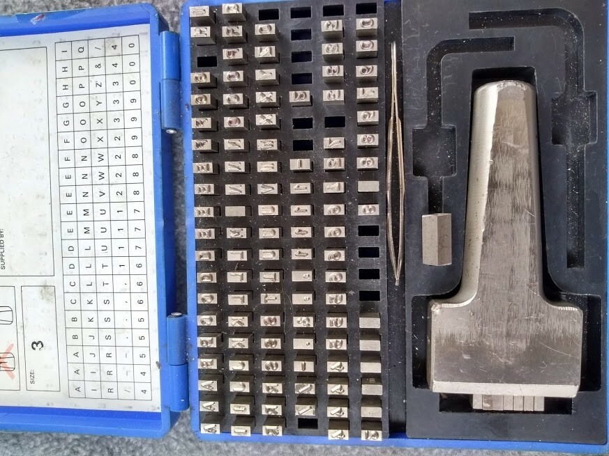 PRYOR H635-29 1/16" CHARACTER STEEL STAMP & TYPE HOLDER w/Case | eBay