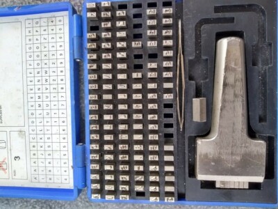 PRYOR H635-29 1/16" CHARACTER STEEL STAMP & TYPE HOLDER w/Case | eBay