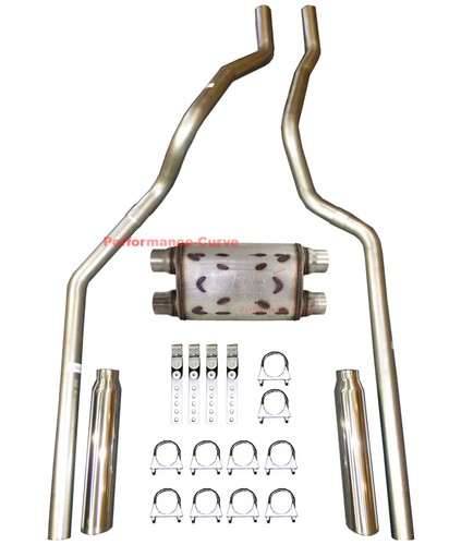 01-06 Chevrolet GMC Truck 6.0L / 8.1L Mandrel Dual Exhaust w/ Flow ...