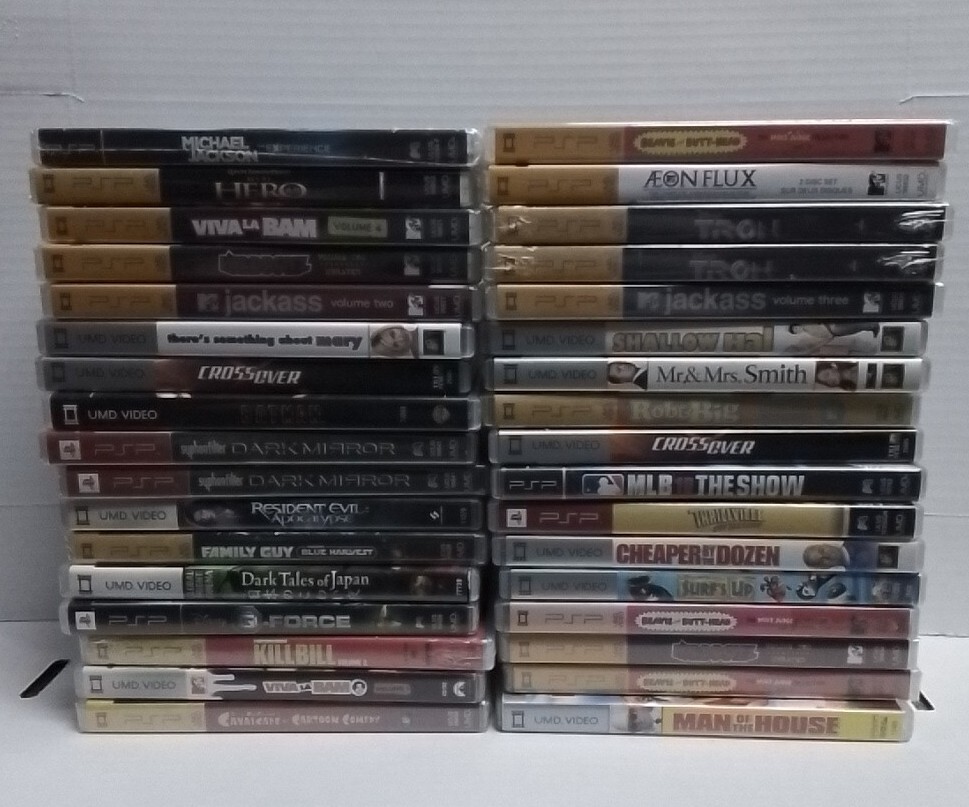 34 PSP UMD Movie Lot-PlayStation Portable Sony (Not Games) Complete | eBay