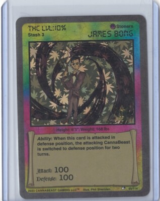 CannaBeast TCG “James Bong” Holo Card #65/114 Pack Fresh! 1st Edition ...