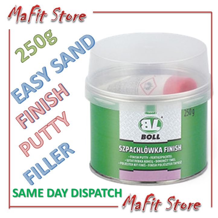PUTTY FINISH UNI Body Filler CAR VAN Finishing Easy sand Fine Effect ...