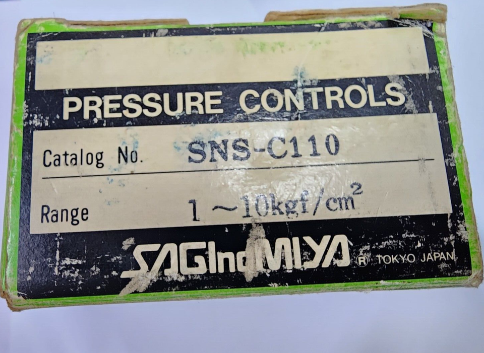 SNS-C110 SAGLNOMIYA PRESSURE CONTROL NEW IN BOX PACK RANGE 1~10kgf/cm2 ...