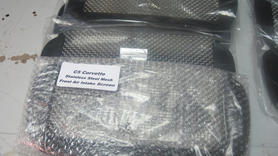 Corvette Front Air Intake Screen for a C5, ZO6 Style Front License ...