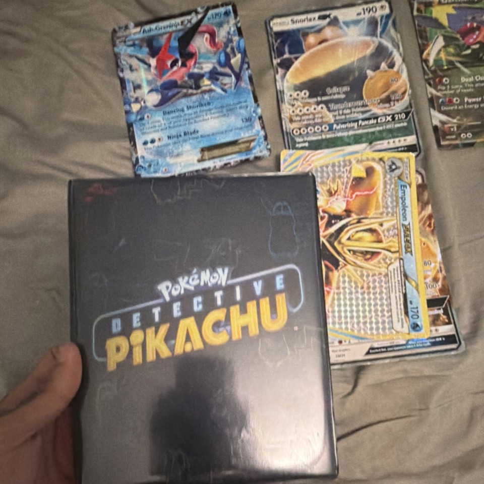 Pokémon TCG GX EX BREAK Holo Card Lot with Detective Pikachu Binder | eBay