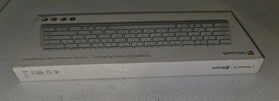 Microsoft Designer Compact Keyboard - Slim Portable Wireless Bluetooth ...