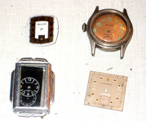 Lot of Vintage Watch Cases Dials - Bulova, Longines, Hamilton | eBay