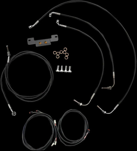 LA Black Plug n Play 18-20 Controls Kit wo ABS Electra Glide Ultra ...