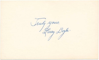Larry DOYLE / Signature and Inscription Signed | eBay
