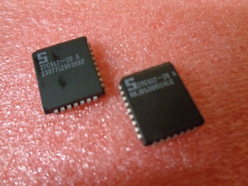 3 x 27C512-20 m27c512 20 ns 512kb PLCC36 ORIGINAL SIGNETICS CHIPS | eBay