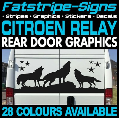 fits Citroen Relay Graphics Stickers Decals Camper Van Motohome HOWLING ...
