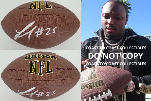 LeSean McCoy Philadelphia Eagles Bills signed football COA proof ...