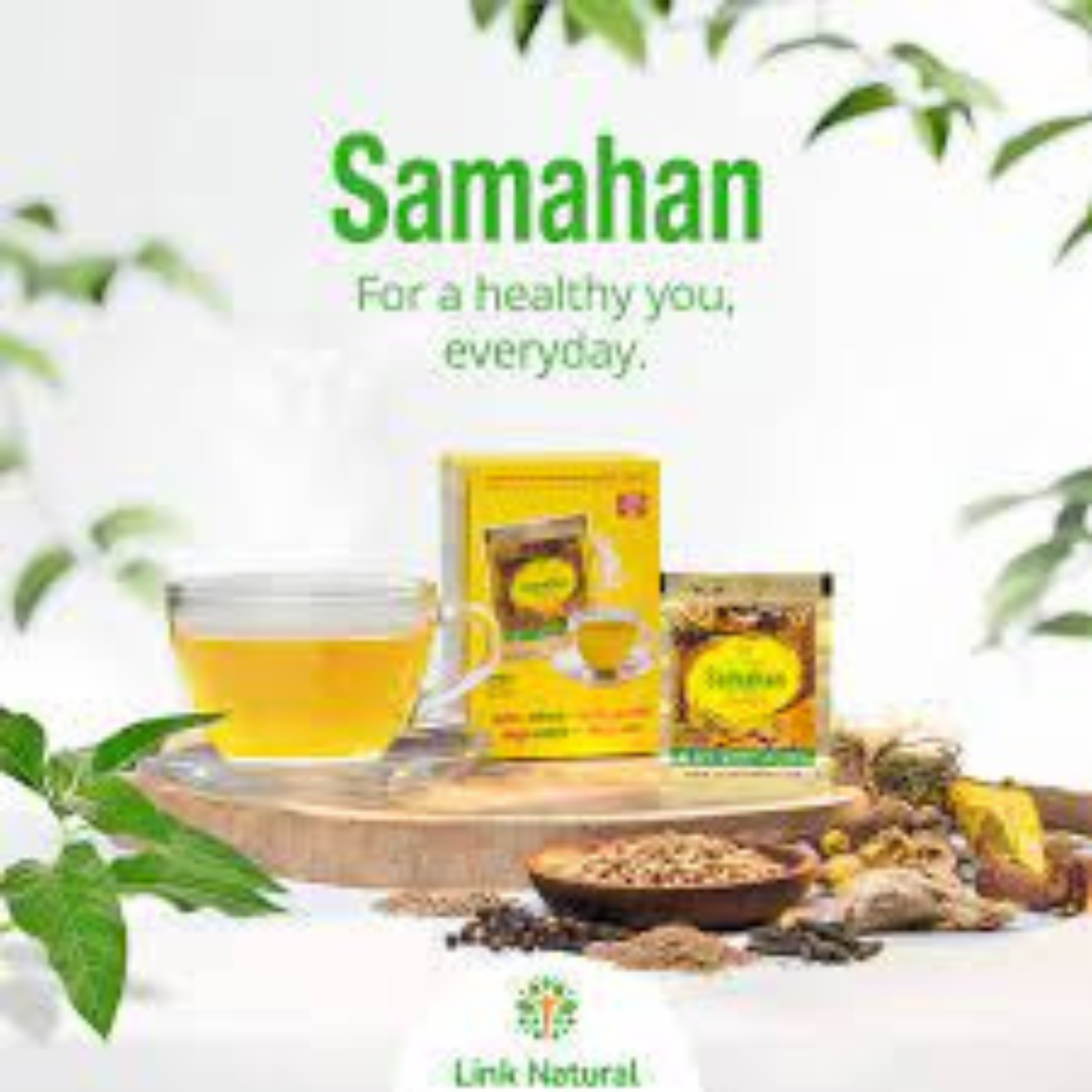 Samahan Ayurveda Natural Herbal Tea Drink for Cough & Cold Remedy 4g ...