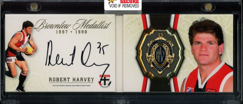 2024 Select AFL BROWNLOW MEDALIST Series Robert Harvey AUTOGRAPH St ...
