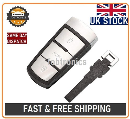 3 BUTTON Key Keyless Entry Fob Case Shell FOR VW Passat CC Magotan ...