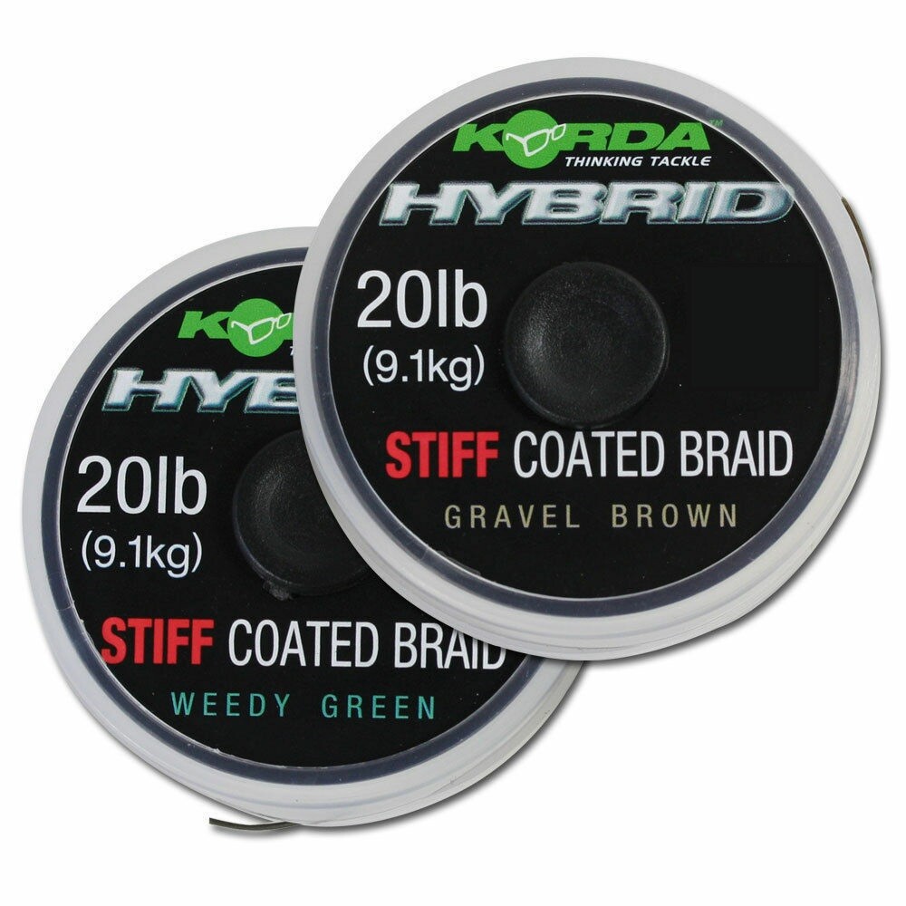 Korda Hybrid Stiff Coated Braid 20lbs Weedy Green for sale online | eBay UK