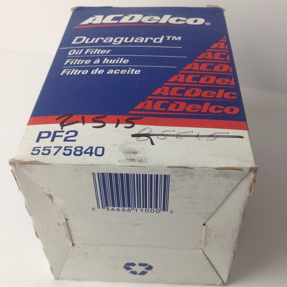 New Engine Oil Filter OEM ACDelco Duraguard PF2 5575840 Vintage 1995 ...