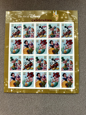 The Art Of Disney Celebration Full Pane Stamps MNH Sealed USPS | eBay