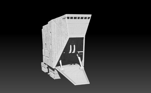 Sandcrawler ( Digger Crawler) for 3.75 inch (1:18) Scale Figure Diorama ...