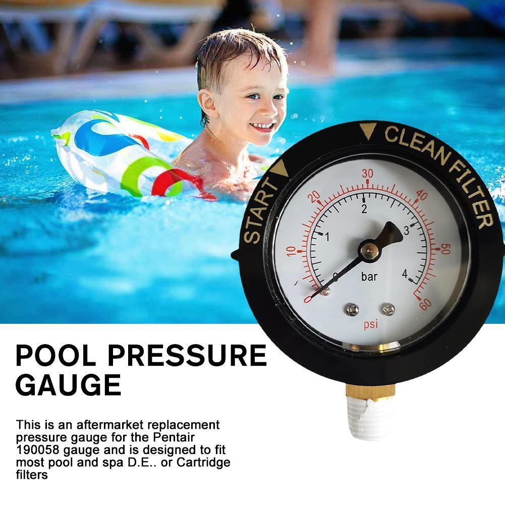 Pool Filter Pressure Gauge Replacement For 190058 Pentair Hayward P4G1 ...
