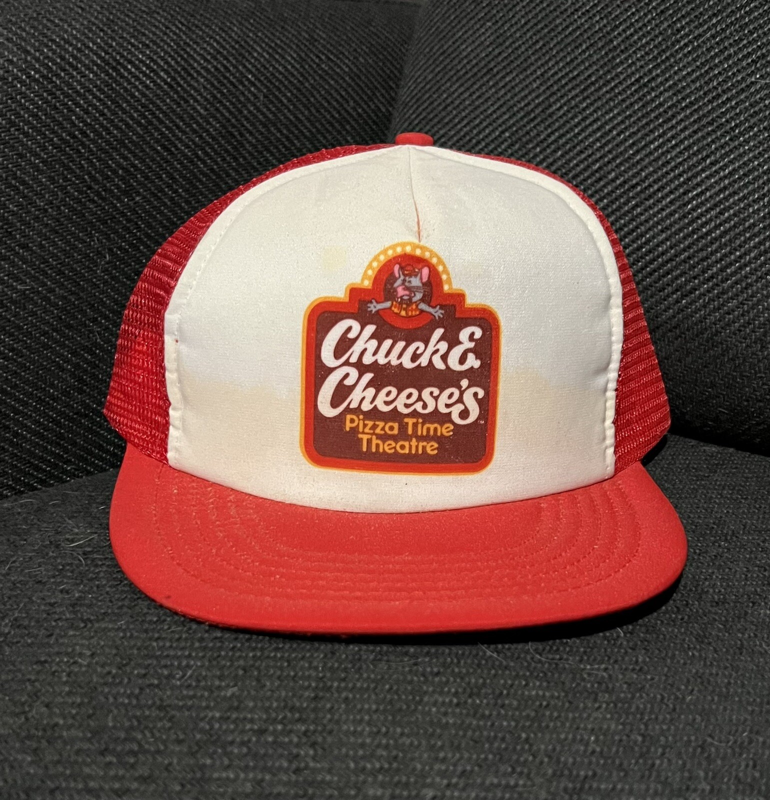 1985 Vintage Chuck E Cheese Cap Hat - ..Pizza Time Th… - Gem