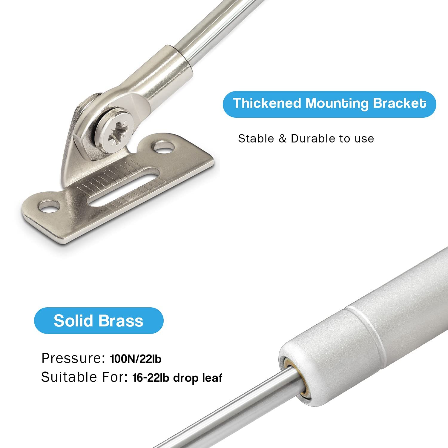 100n/22lb Gas Spring Hinge Slow Down Drop Leaf Of Cabinets Desks Slowly ...