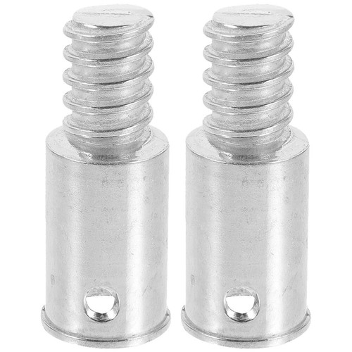 2PCS Broom Handle Threaded Tips Extension Pole Adapter Push Broom ...