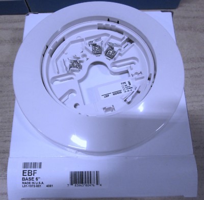 SYSTEM SENSOR EBF Smoke Detector Base 6” NIB | eBay
