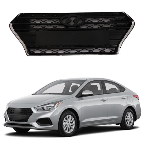 Front Upper Bumper Grille 86350-J0000 for 2018 2019 2020 Hyundai Accent ...